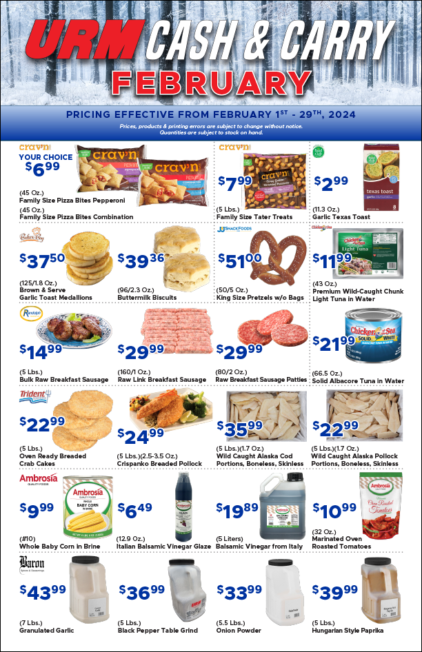 Special Offers > URM Cash and Carry